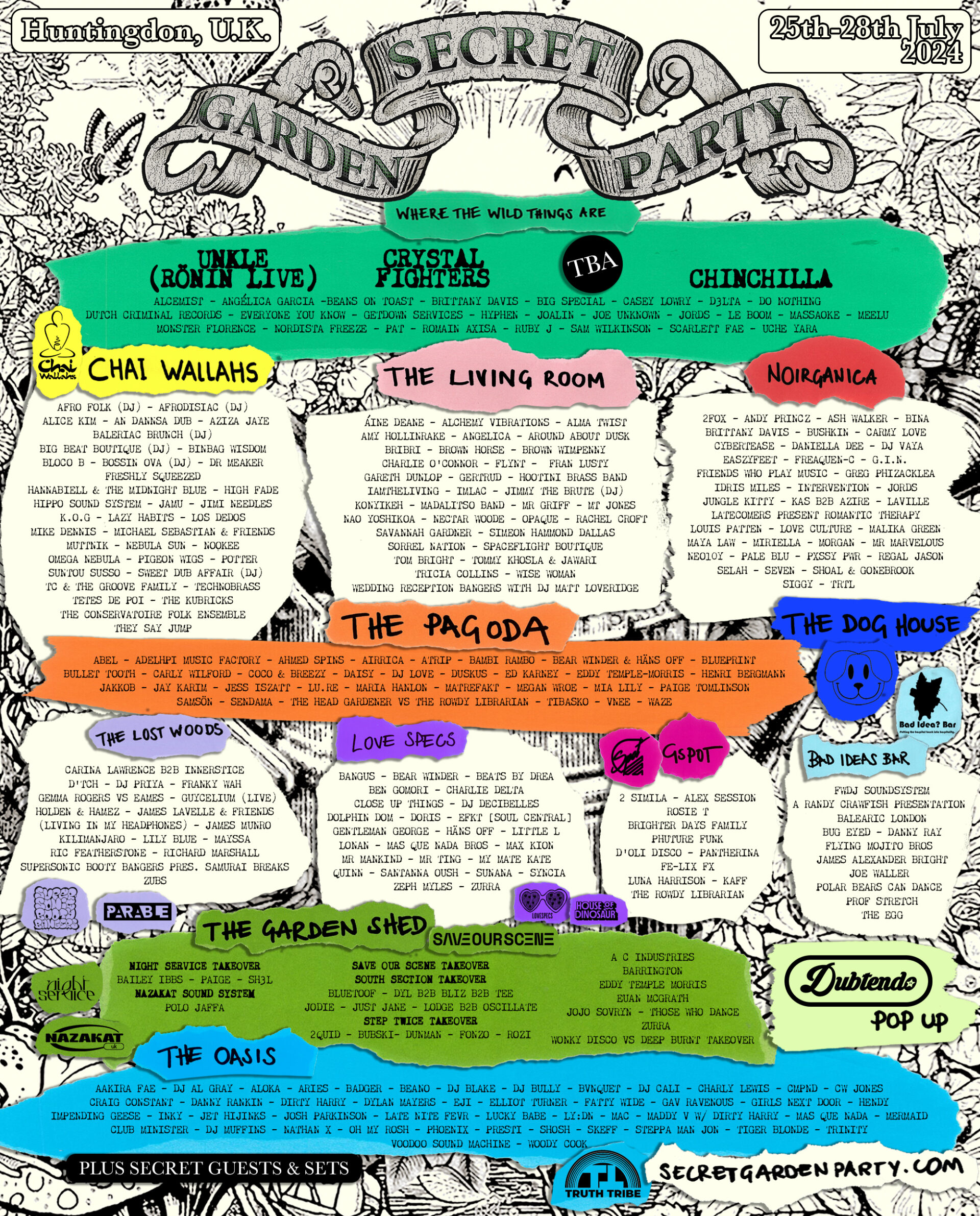 Secret Garden Party festival supports Chai Wallahs' Drop a Headliner ...