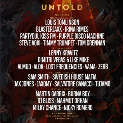 UNTOLD Festival announces full lineup for its 9th edition in Europe