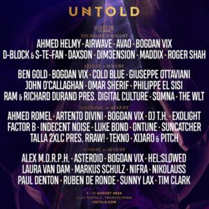 UNTOLD Festival announces full lineup for its 9th edition in Europe