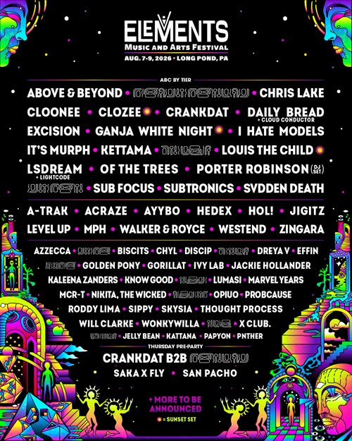 Elements Music & Arts Festival Announces Phase One Lineup for 2026